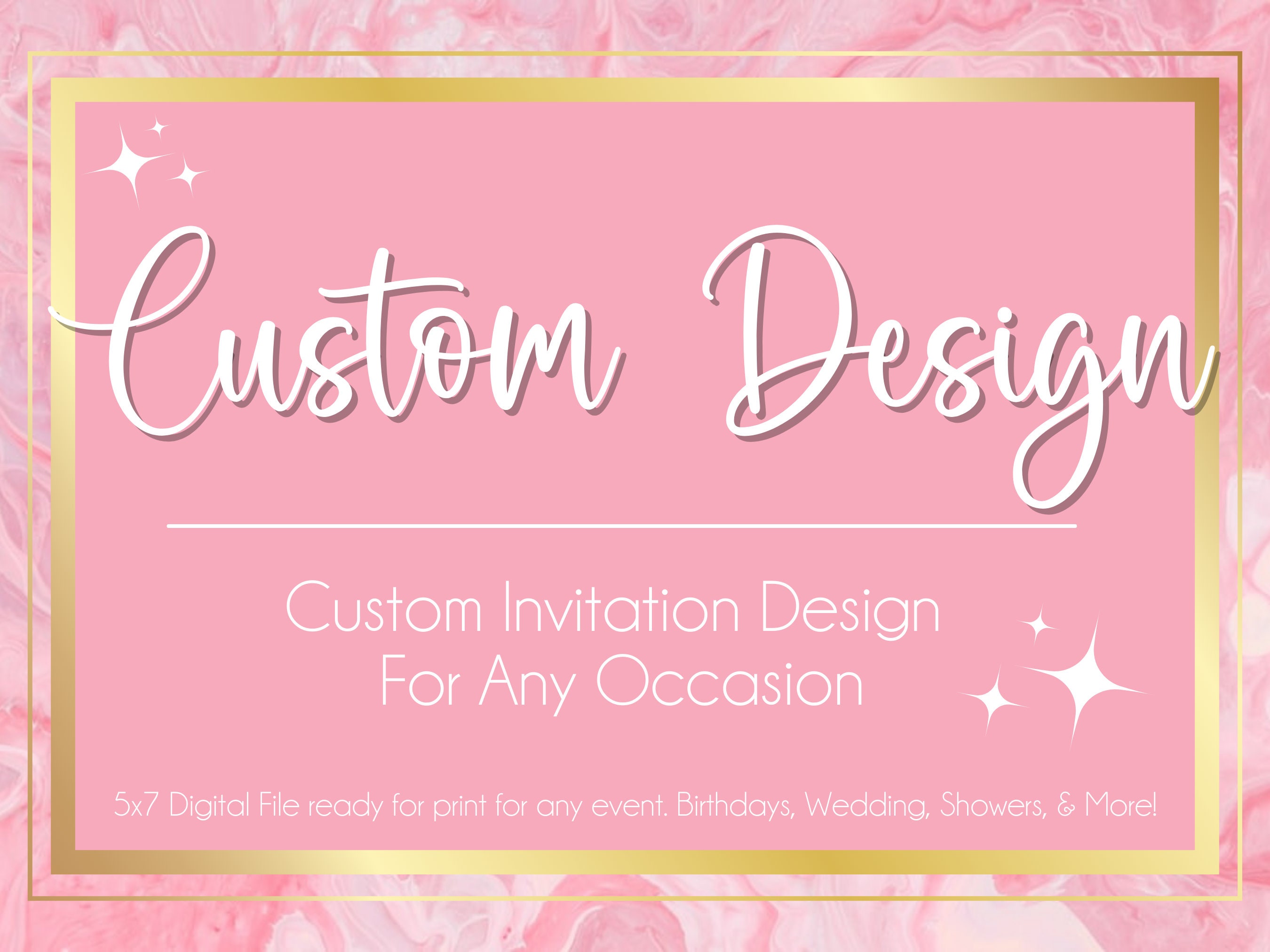 Custom Digital Invitation | Custom Digital Design | Custom Digital File ...