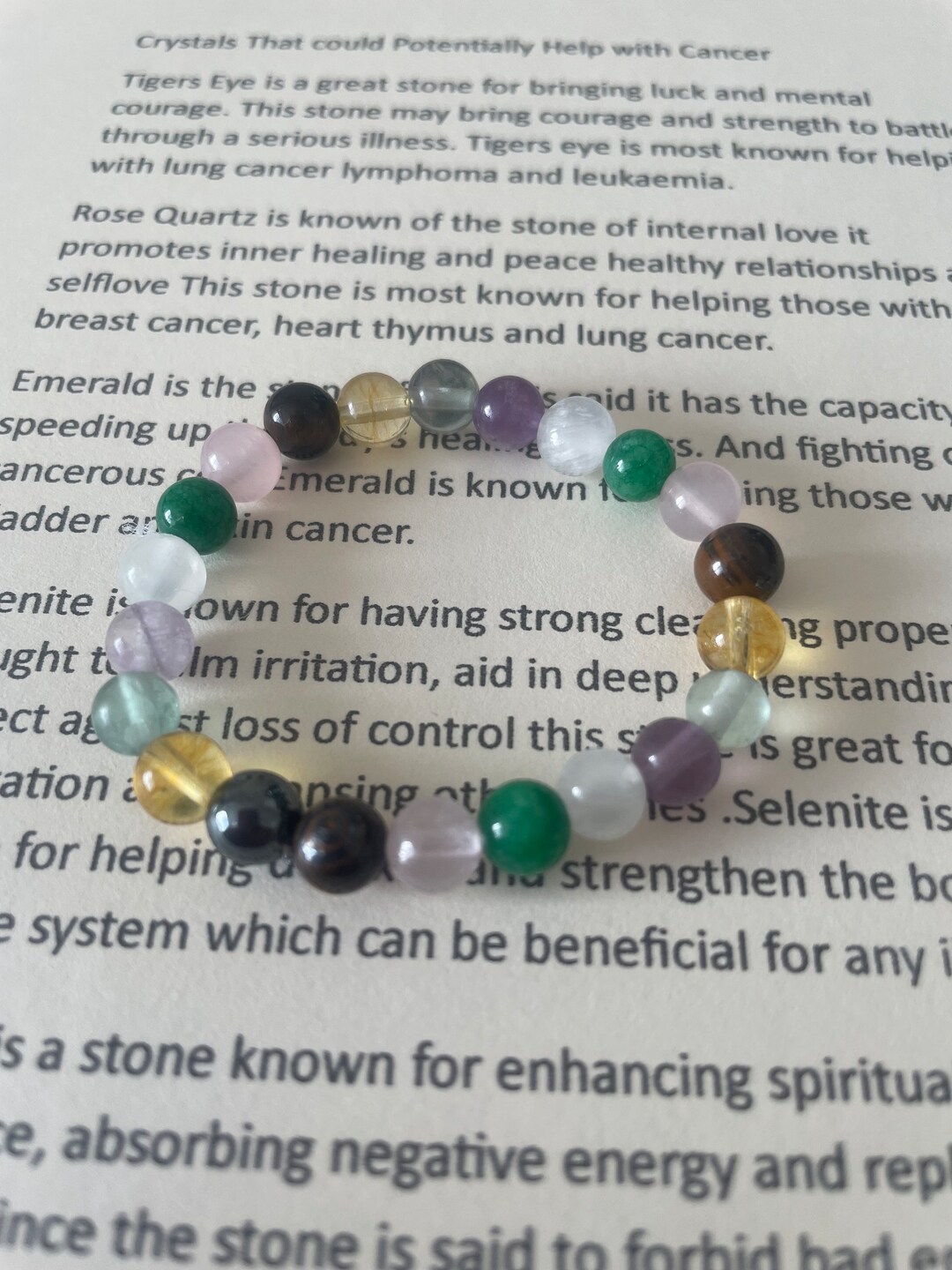 Major Illness Detox Healing and Protection Elasticated Bracelet Made ...