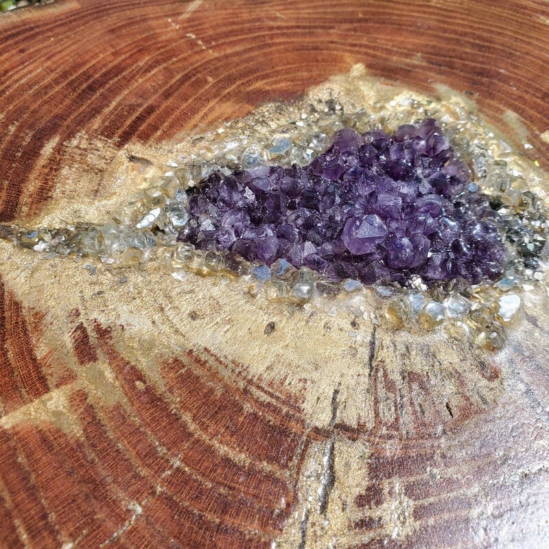 Amethyst Geode Table - Etsy
