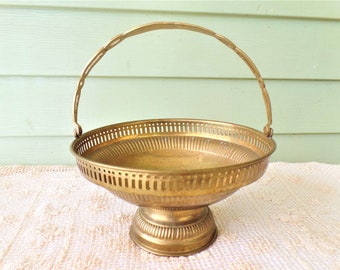 Solid Brass Basket - Etsy