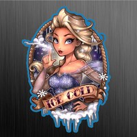 Elsa Stickers - Etsy
