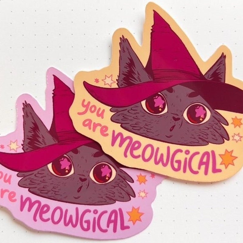 Cute Aesthetic Cat Stickers - Etsy