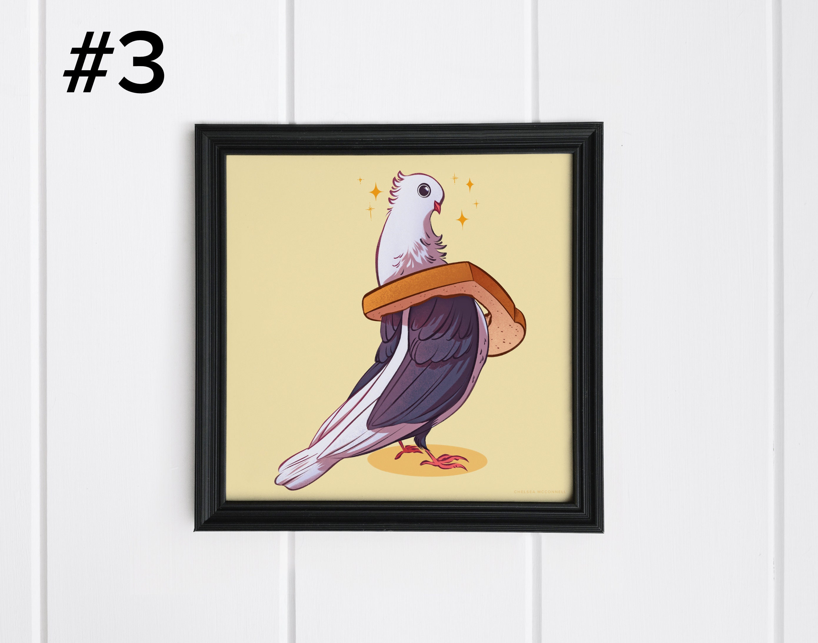 Pigeon Art Bird Art Set Pigeon Gifts Bird Lover Gift Funny - Etsy