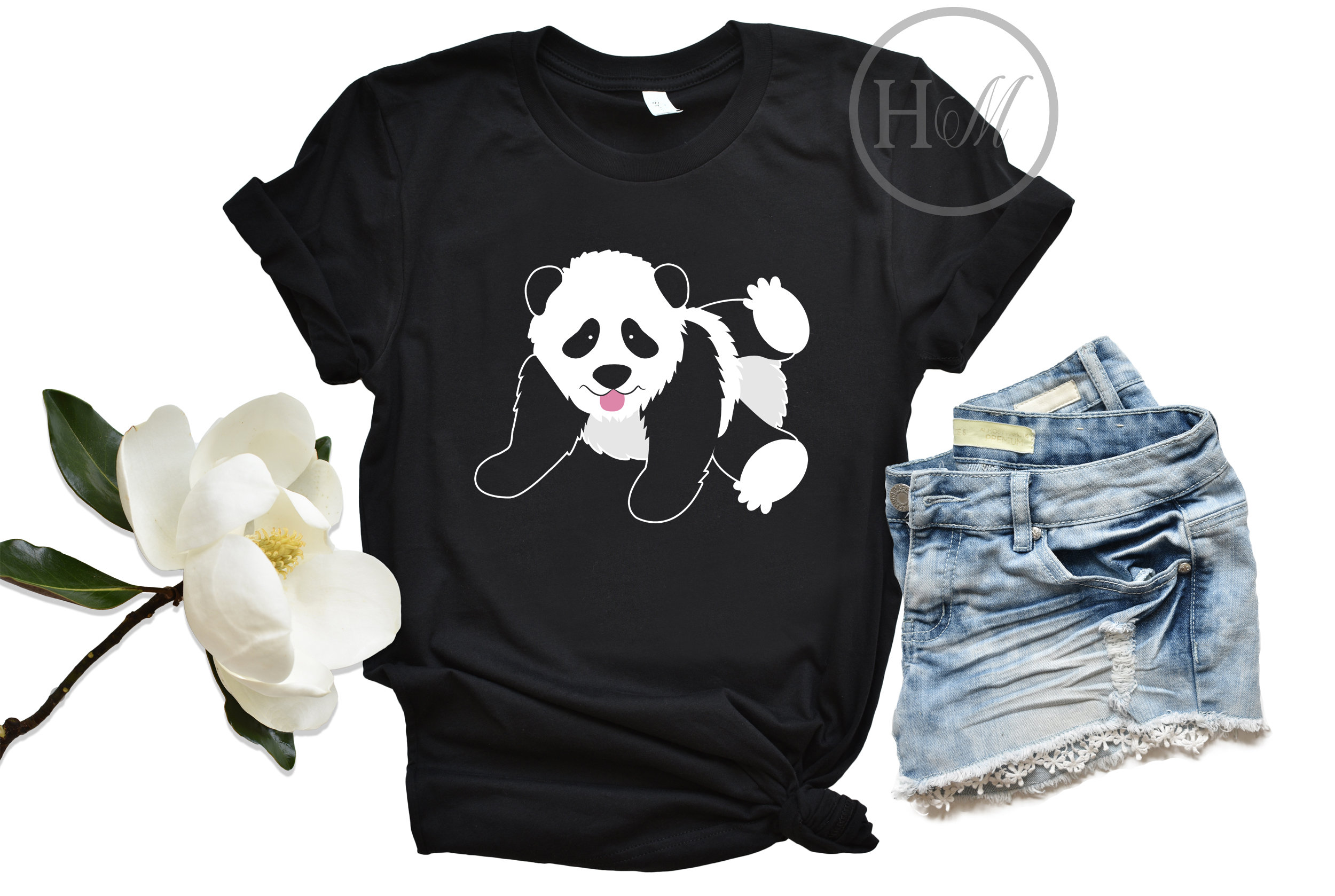 Panda Shirts, Panda Bear Shirt, Panda Tee, Womens Graphic Tee, Animal ...