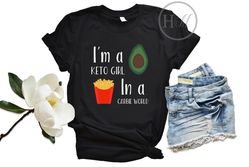 Keto Shirt, Keto Low-carb Diet T-shirt, Keto Clothes, Womens Clothing ...