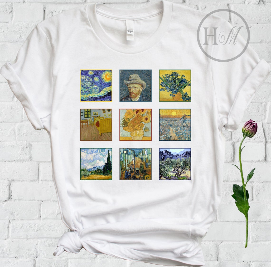 Vincent Van Gogh Tshirt | Van Gogh Clothing | Van Gogh Sunflowers T ...
