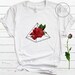 Red Rose Shirt Aesthetic Clothing Rose Red Rose Aesthetic T Shirt - Etsy