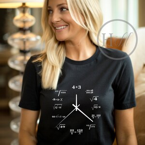Math T Shirt | Math Clock | Math Lovers Gift | Math Nerd Shirts - Etsy
