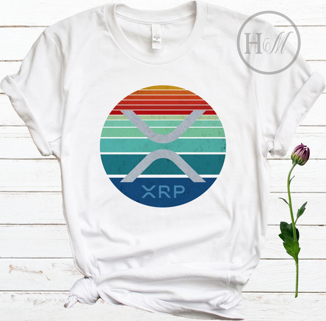 XRP Crypto Shirt Retro Sunset XRP Tshirt Defi Shirt Crytocurrency Gifts ...
