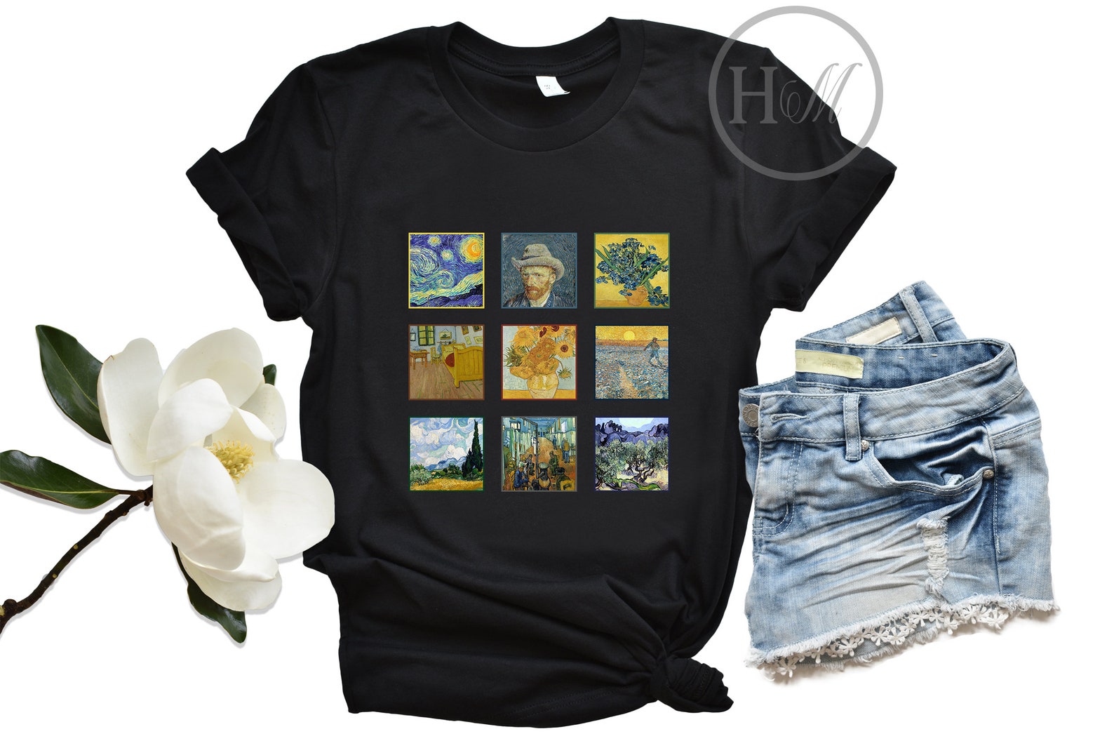 Vincent Van Gogh Tshirt | Van Gogh Clothing | Van Gogh Sunflowers T ...