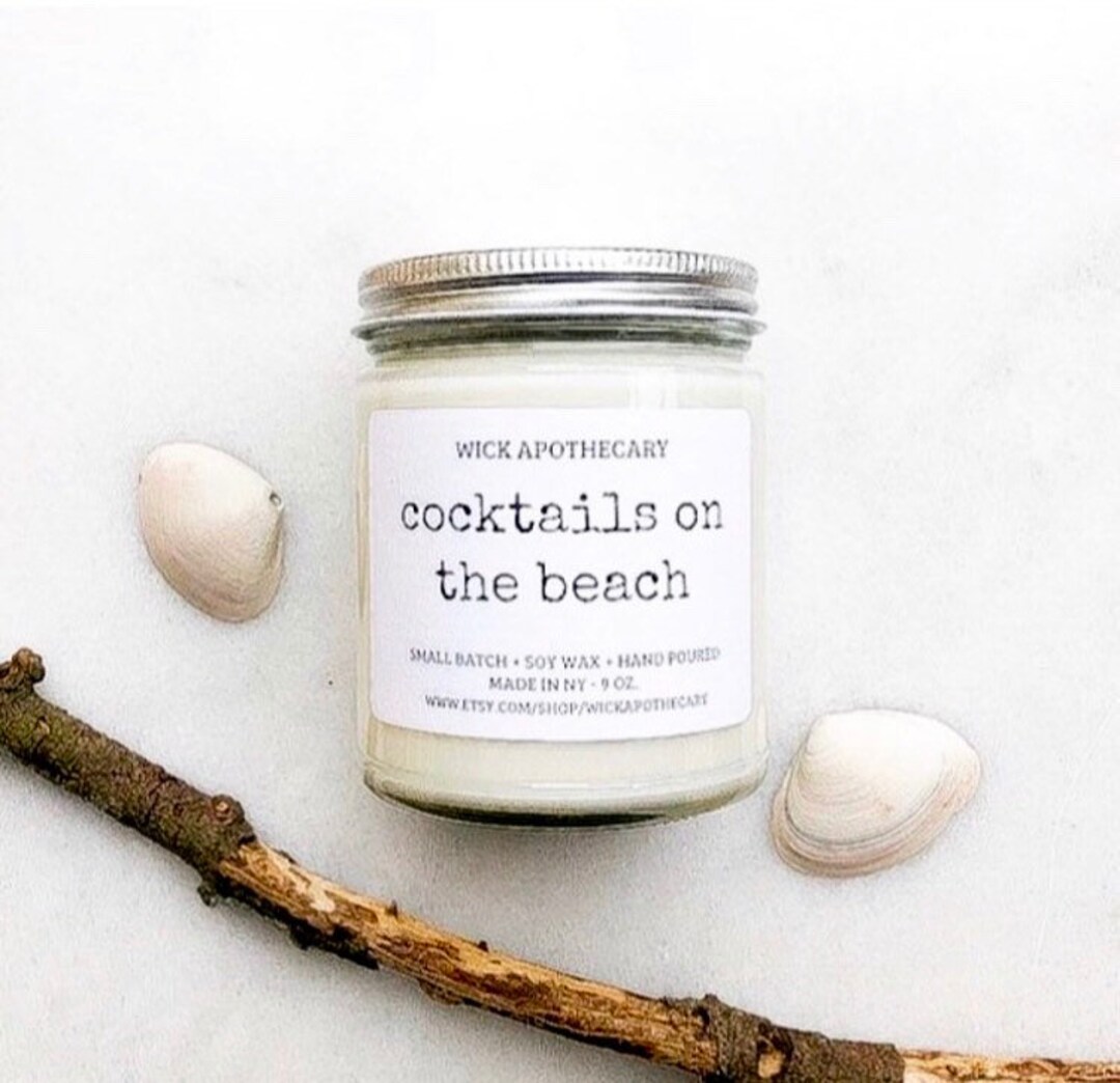 Cocktails on the Beach Candle | Soy Candle | Tropical Fruit Candle ...
