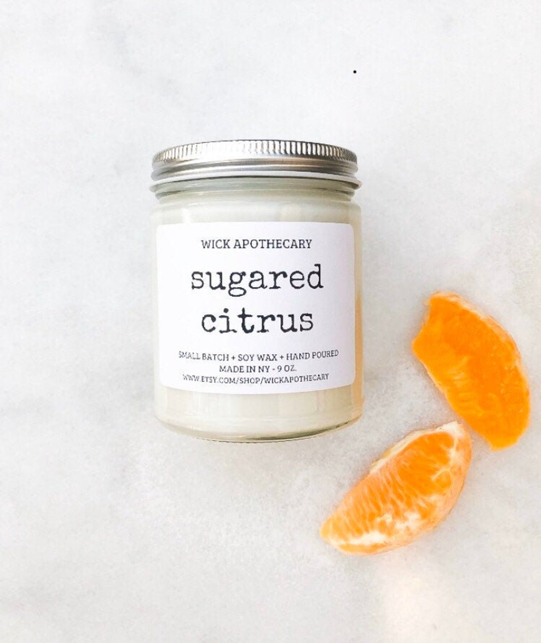 Sugared Citrus Candle Soy Candle Fruit Candle Beach Candle Gifts for ...