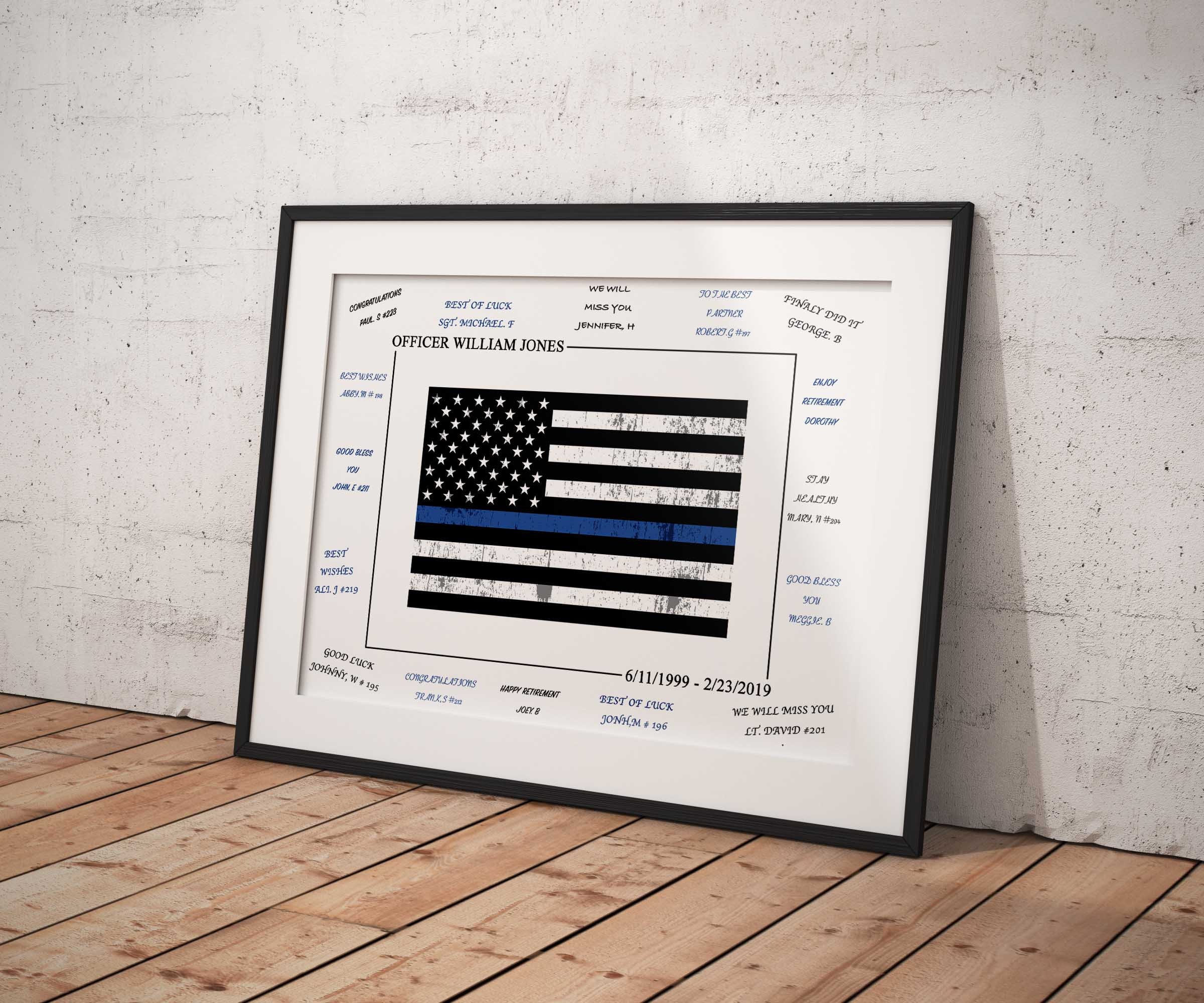 Retirement Plaque/ Farewell Gift/ Police Officer/ Law Enforcement ...