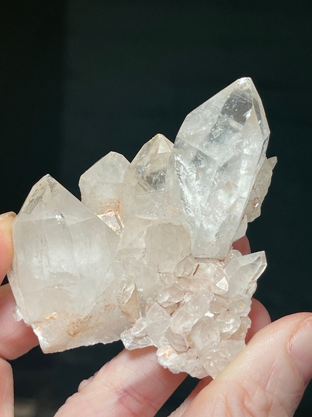Clear/light Pink Himalayan Quartz Cluster - Etsy