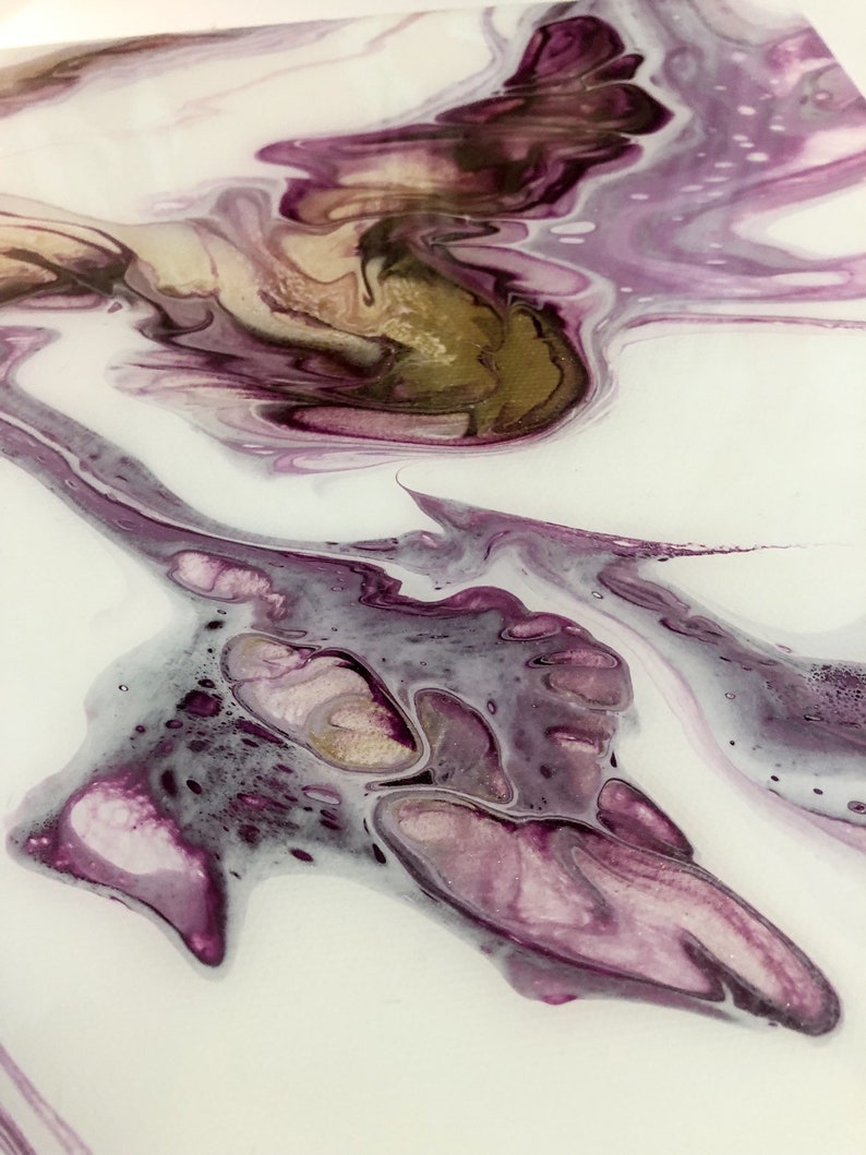Purple Haze - 8 X 10 Acrylic Resin Painting - Etsy