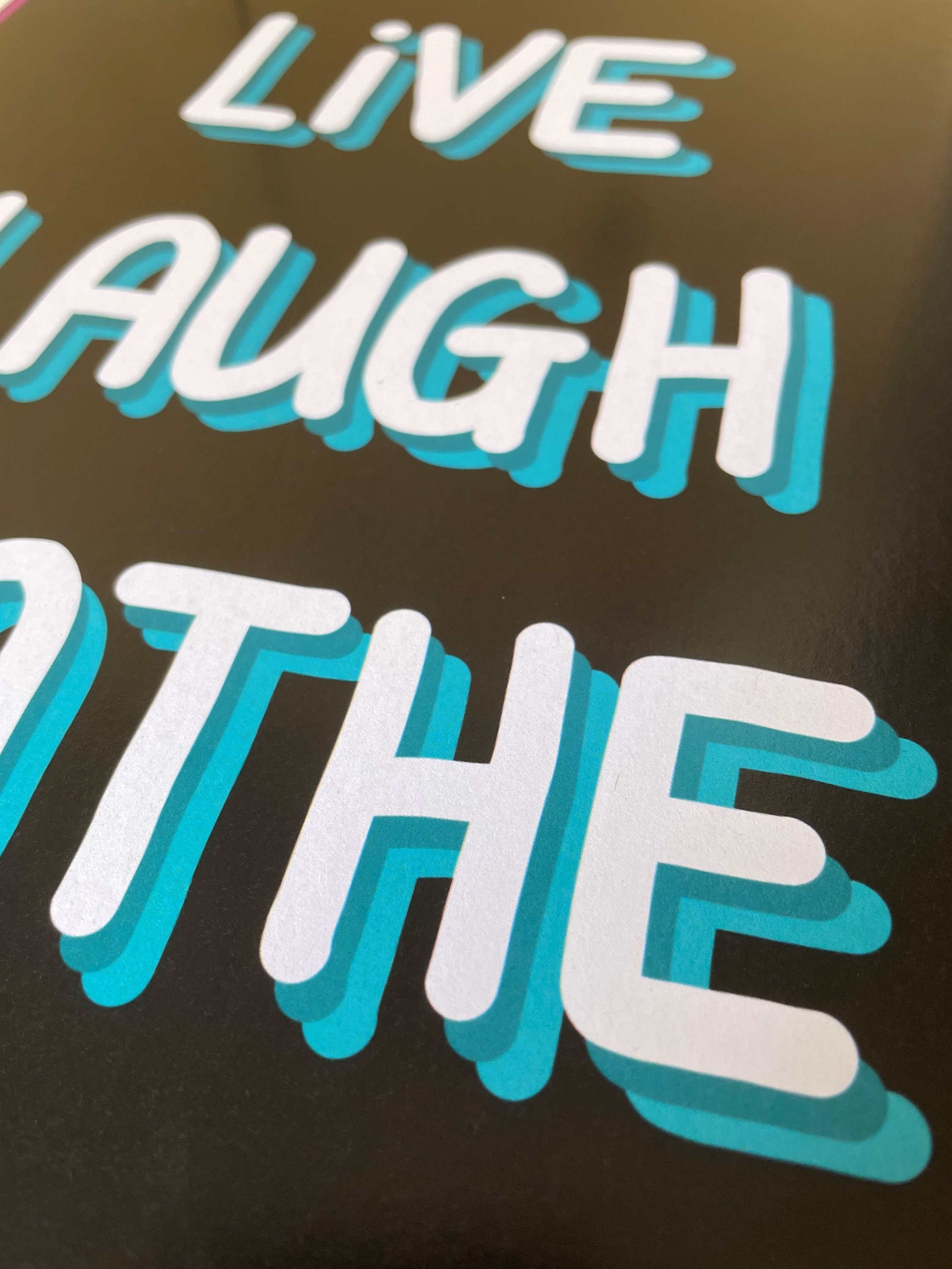 Live Laugh Loathe A4 Art Print | Etsy