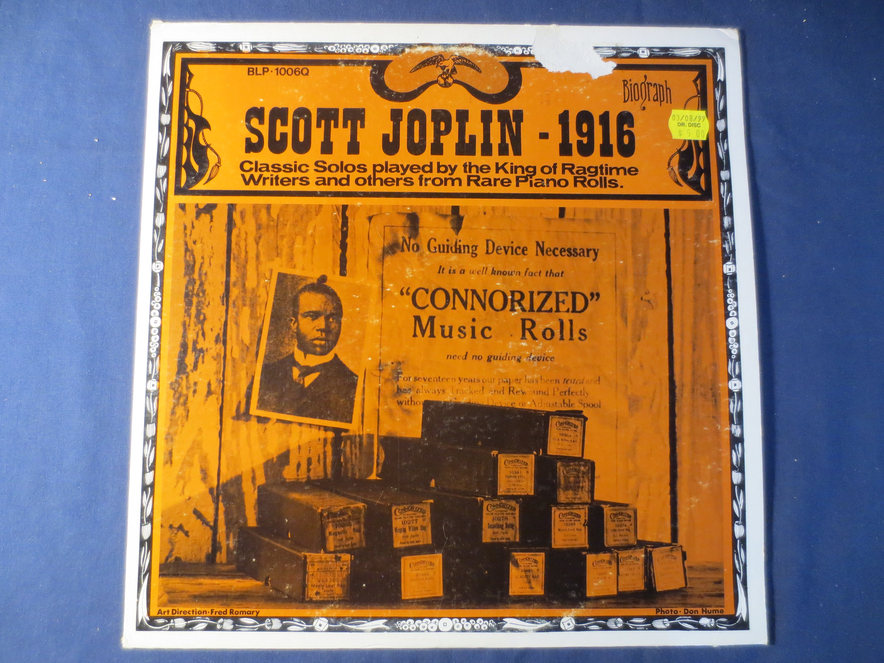 Vintage Records SCOTT JOPLIN 1916 PIANO Rolls Ragtime | Etsy