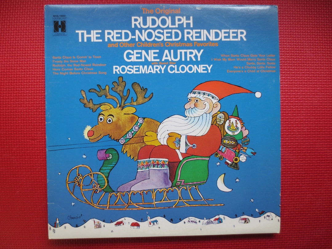RUDOLPH the RED NOSED Reindeer, Christmas Record, Childrens Album ...