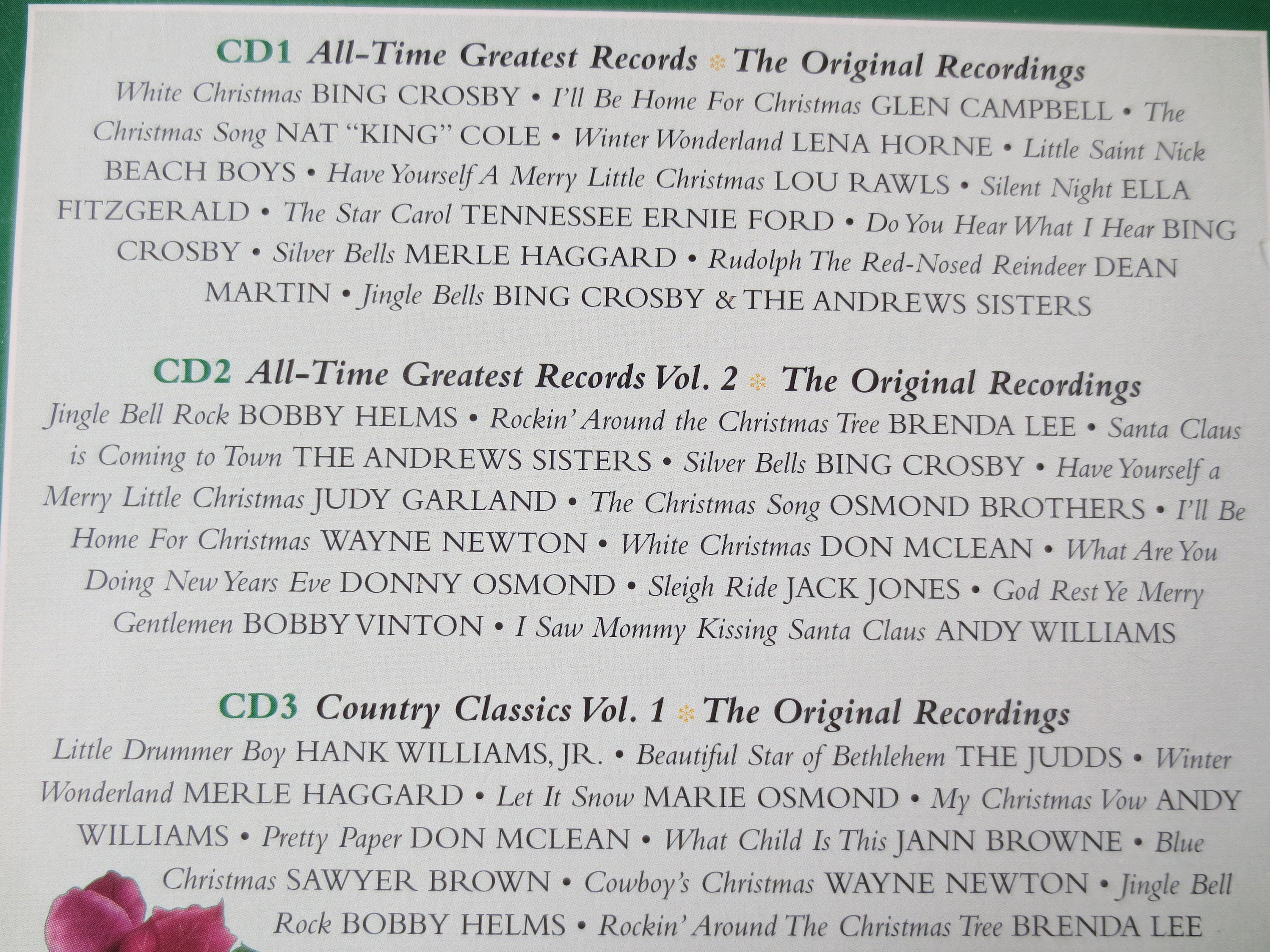 Vintage Cd's CHRISTMAS CLASSICS 3 Cd's CHRISTMAS - Etsy