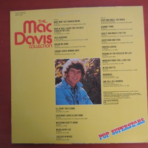 Vintage Records, MAC DAVIS Record, MAC Davis Collection, Mac Davis ...
