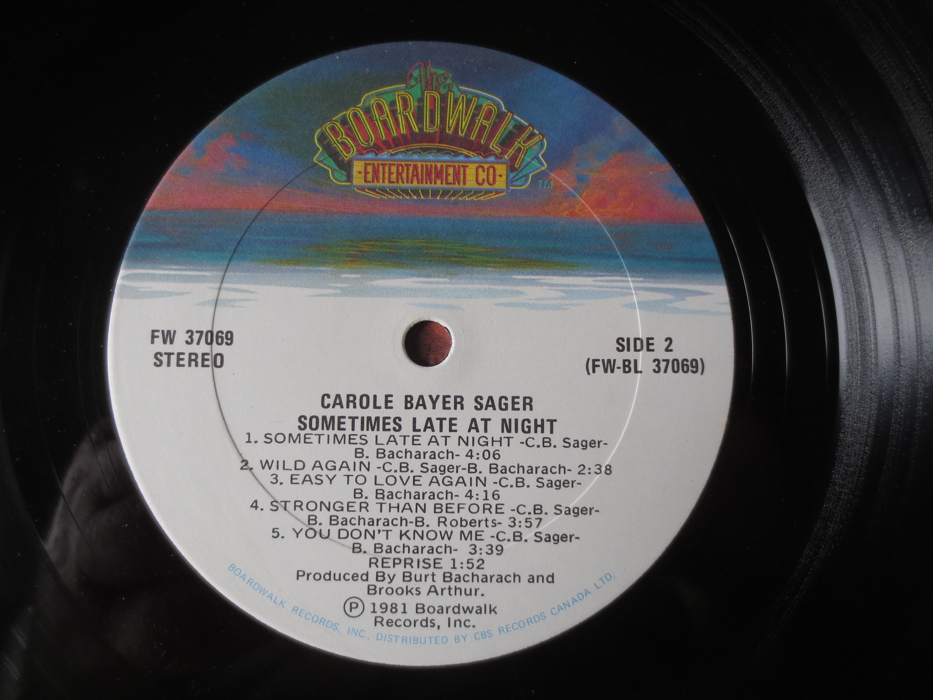 Vintage Records Carole Bayer Sager Sometimes Late At Night Etsy