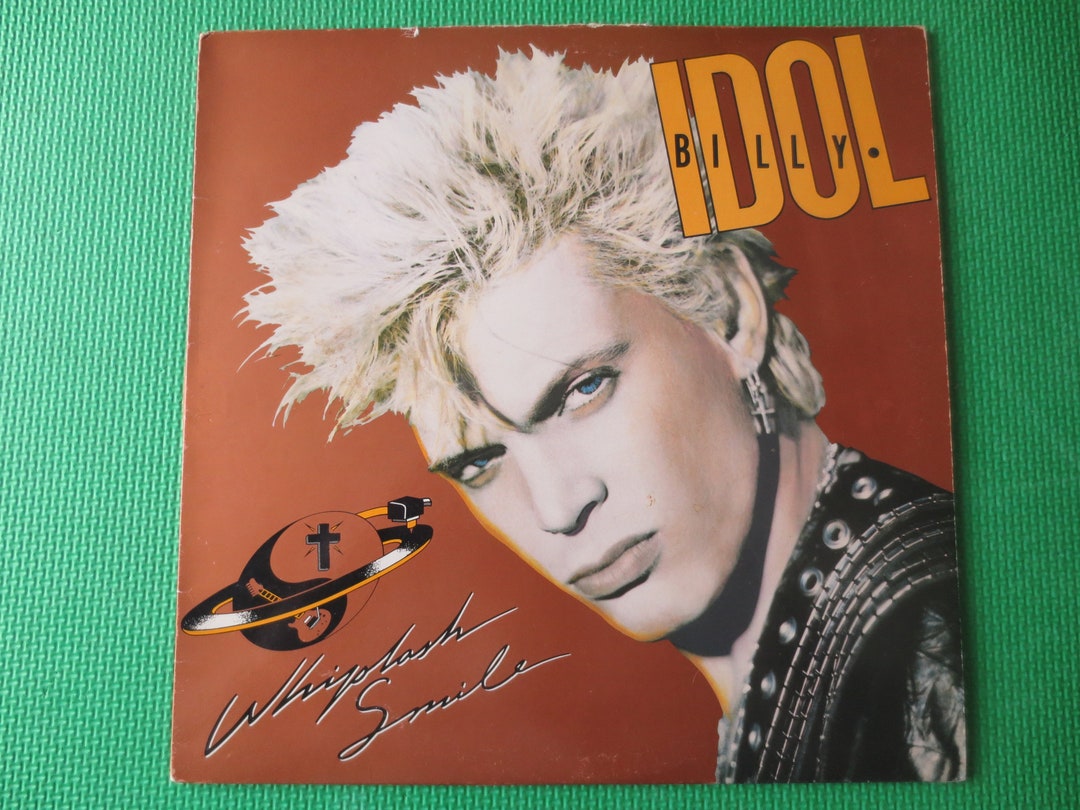 Billy Idol Record Whiplash Smile Billy Idol Album Billy Idol Vinyl Vintage Vinyl Vinyl Lp