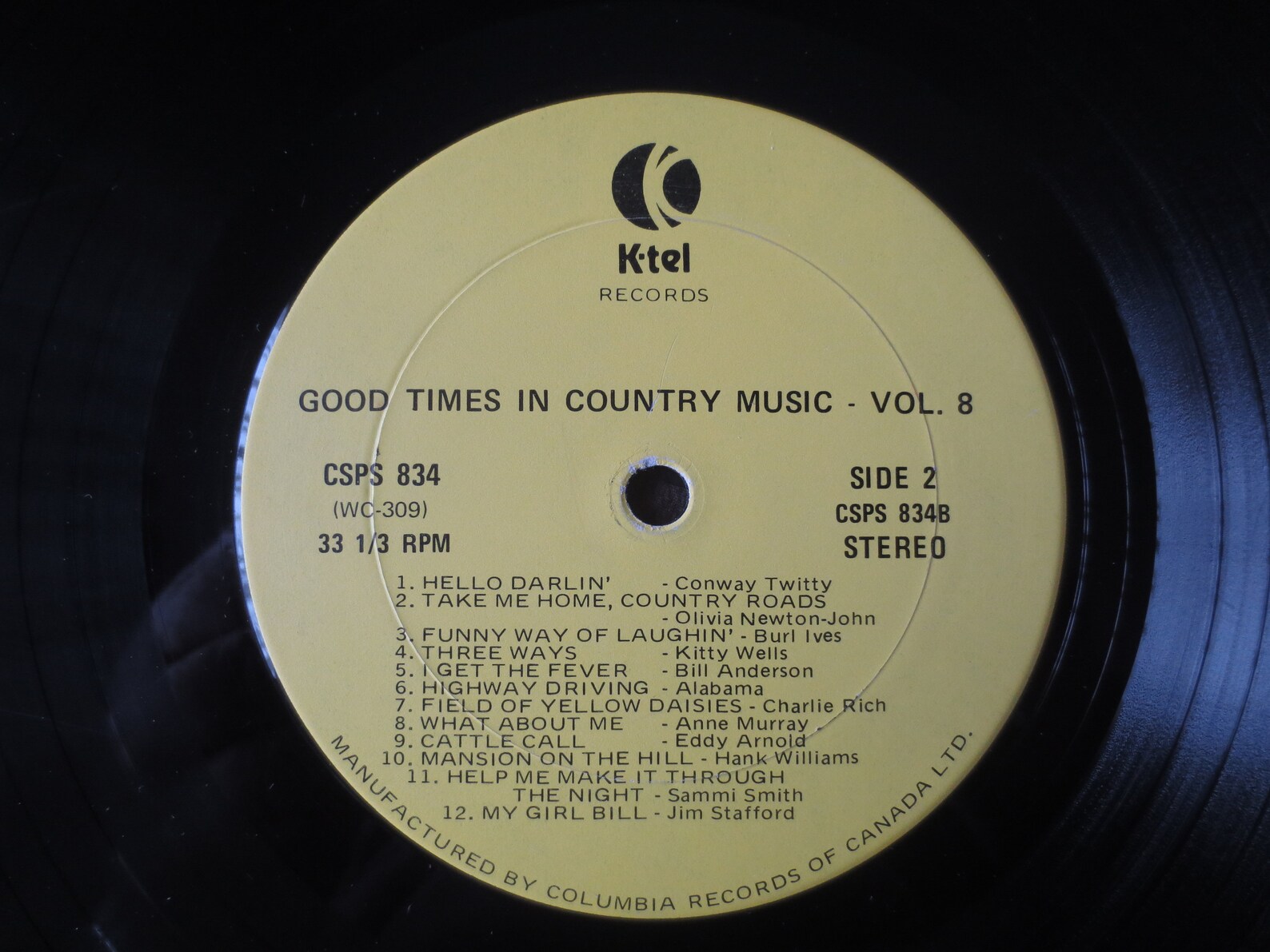 Vintage Records K-TEL Records COUNTRY MUSIC Hits Country - Etsy