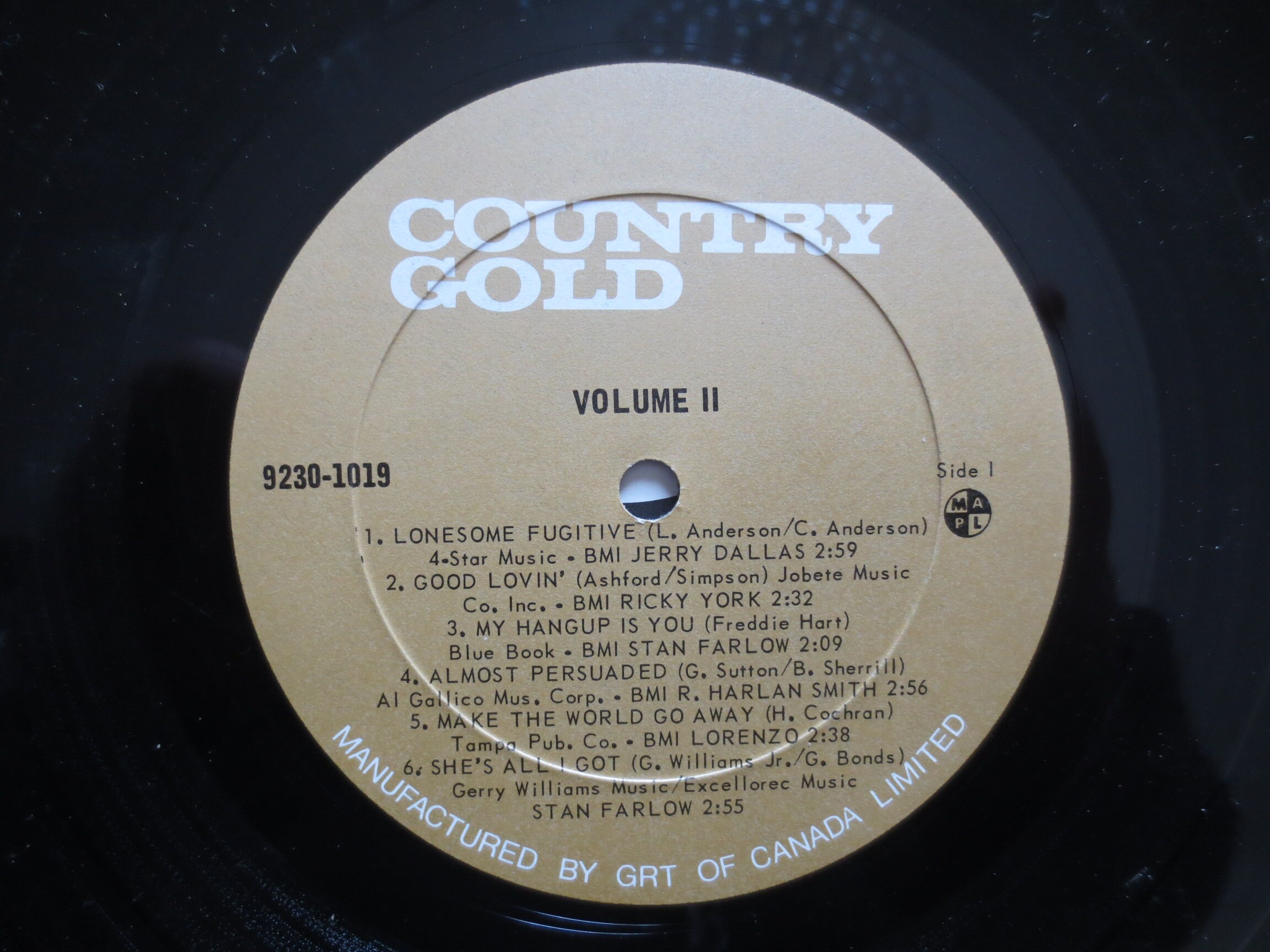 Vintage Records COUNTRY GOLD Volume 2 COUNTRY Records | Etsy