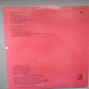 The DOORS, L A WOMAN, the DOORS Album, the Doors Record, the Doors Lp ...