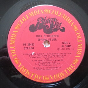Vintage Records, RICK DERRINGER, SPRING Fever, Rock Records, Vintage ...
