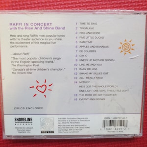 Vintage Cds, RAFFI, MISMATCHED Cd, in Concert COVER, Grocery Store Cd ...