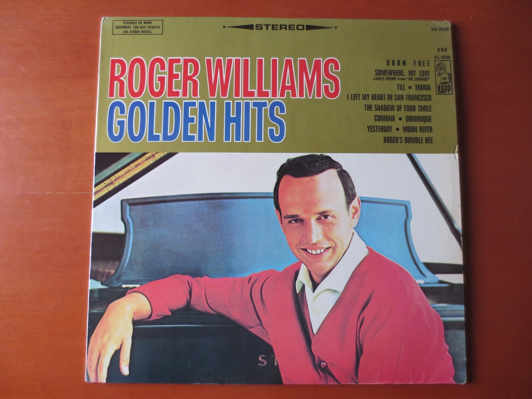 ROGER WILLIAMS, GOLDEN Hits, Roger Williams Album, Roger Williams Music ...