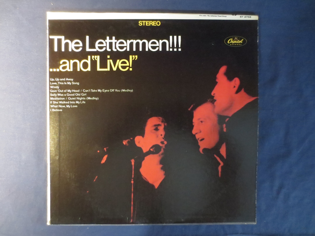 The LETTERMEN RECORD, and LIVE, the Lettermen Albums, the Lettermen ...
