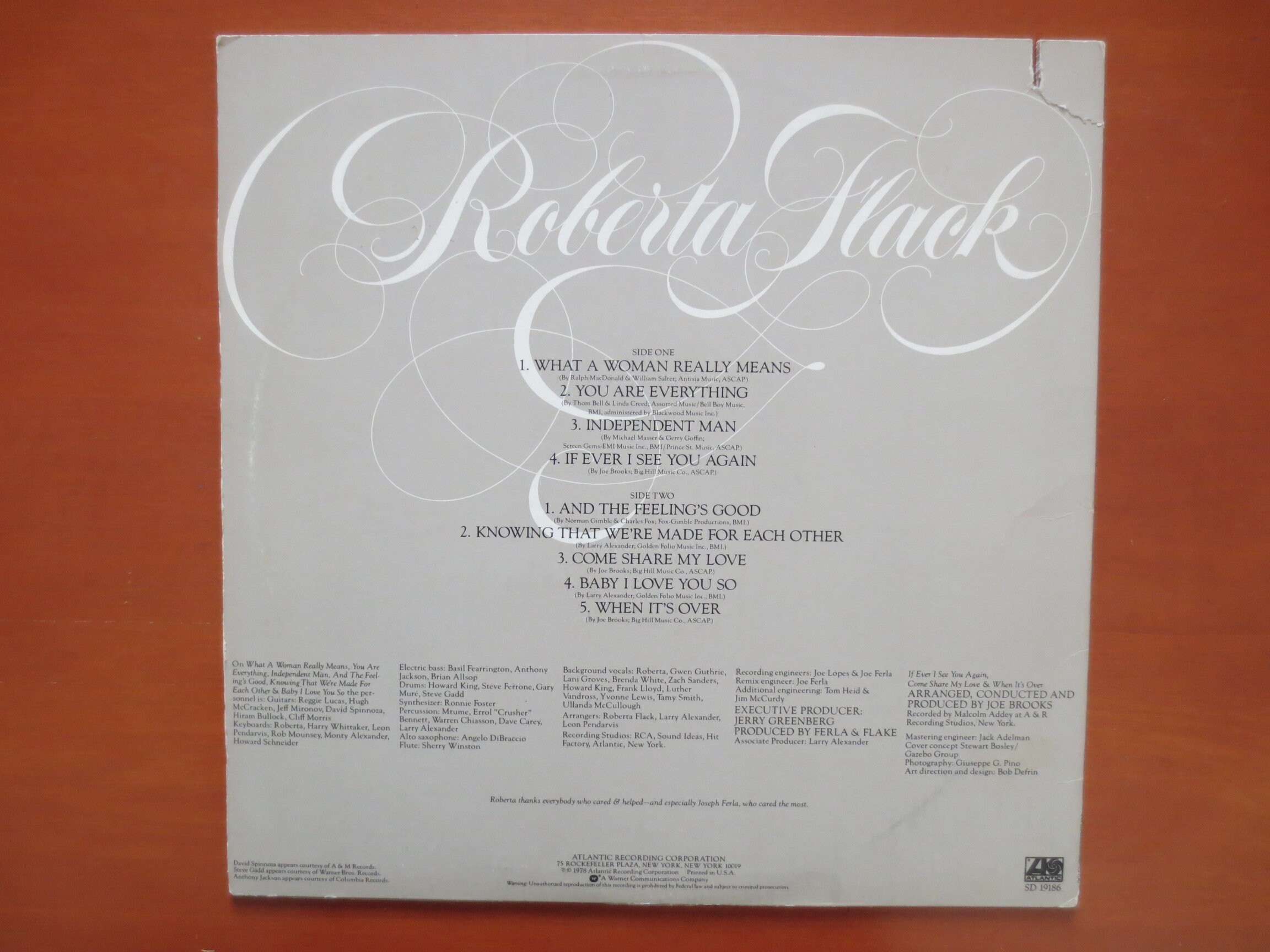 Vintage Records ROBERTA FLACK Album ROBERTA Flack Record | Etsy