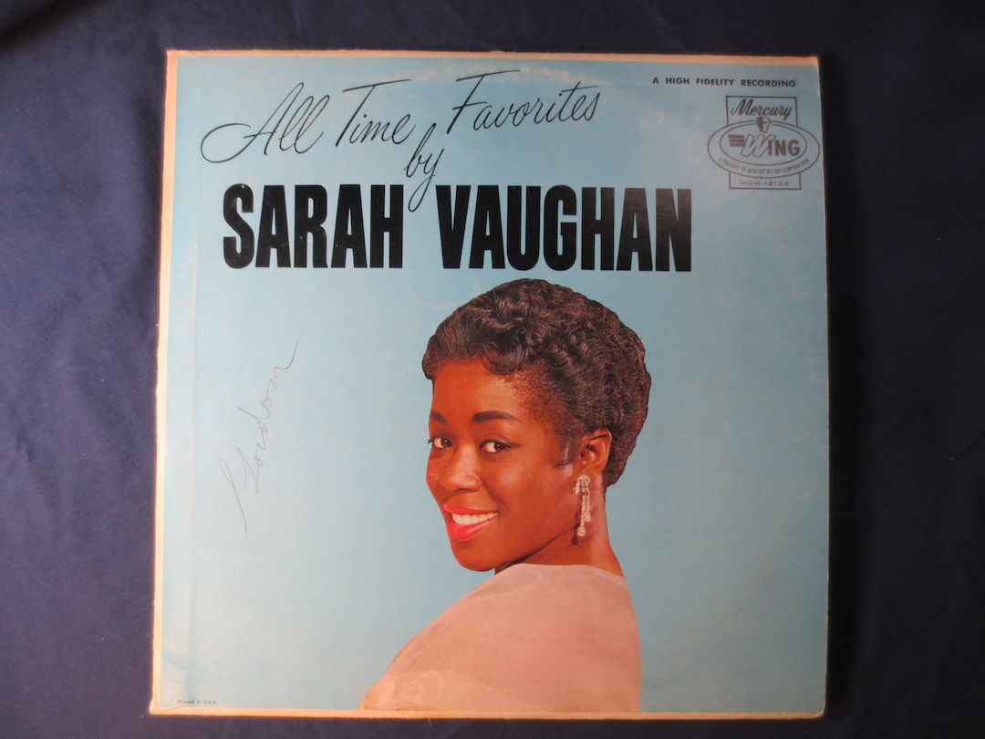 SARAH VAUGHAN Album, All Time FAVORITES, Sarah Vaughan Record, Sarah ...
