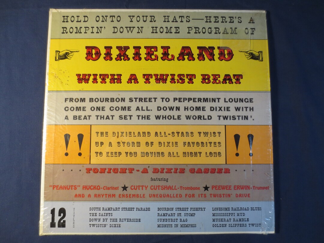 Vintage Records, the DIXIE ALL-STARS, Dixieland With a Twist Beat ...