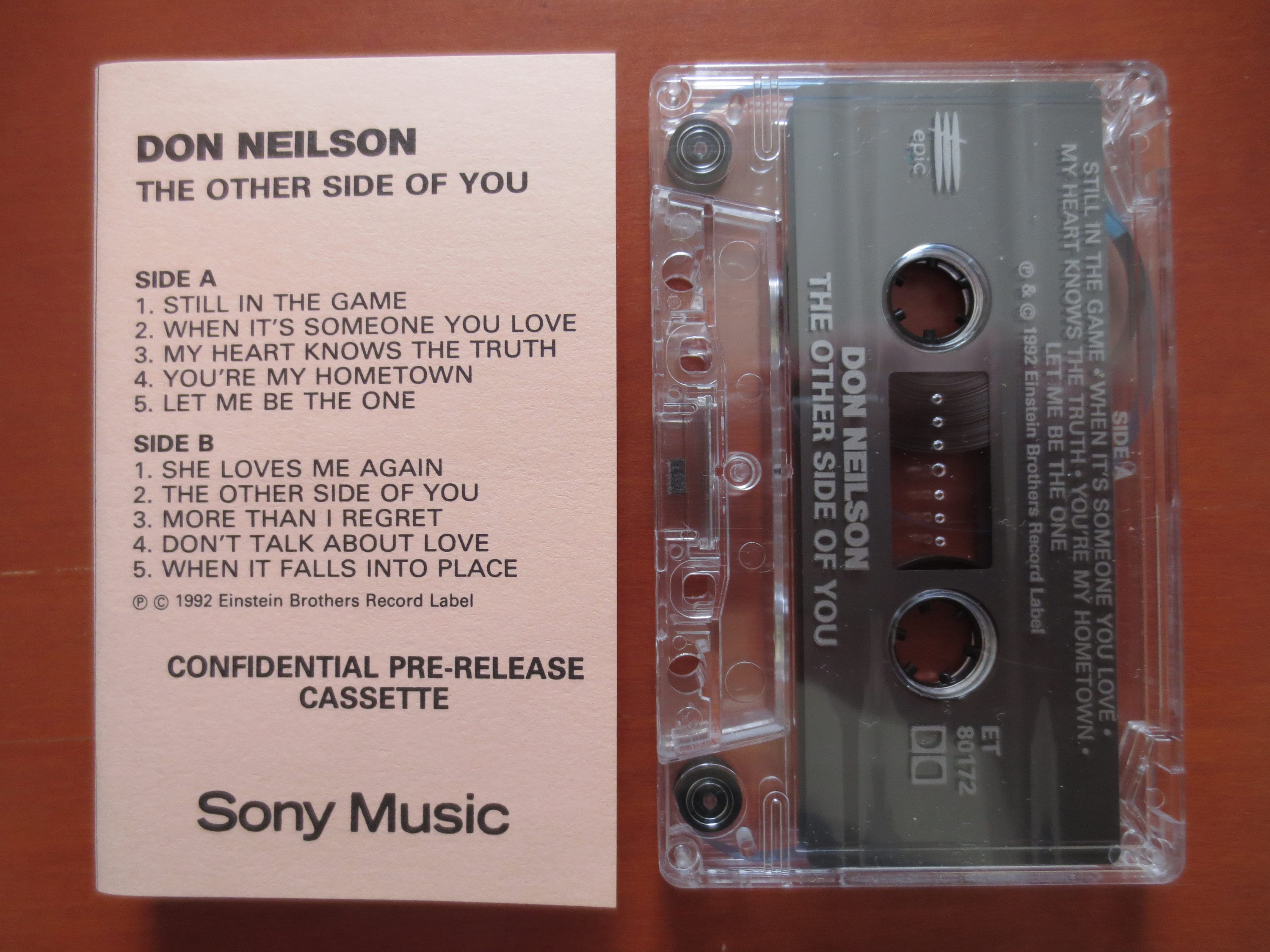 Vintage Cassette DON NEILSON Other Side of You Country - Etsy
