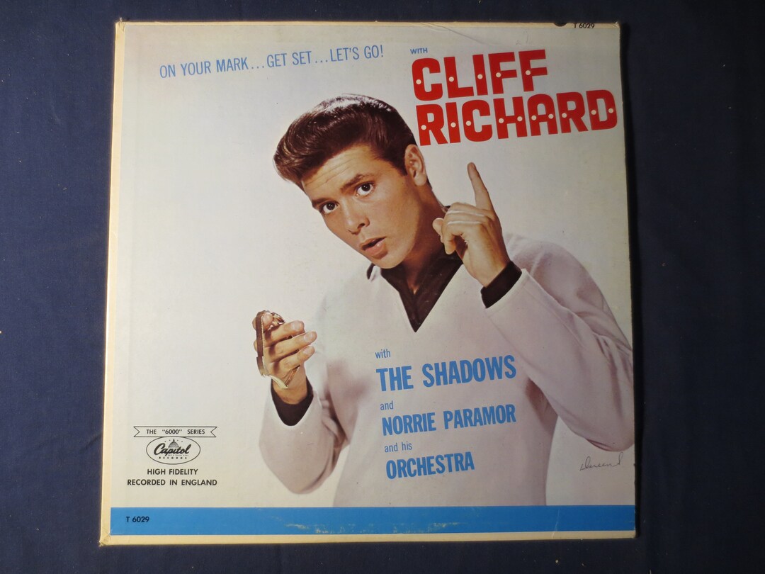 Vintage Record, CLIFF RICHARD Record, on Your Mark, Cliff Richard Album ...