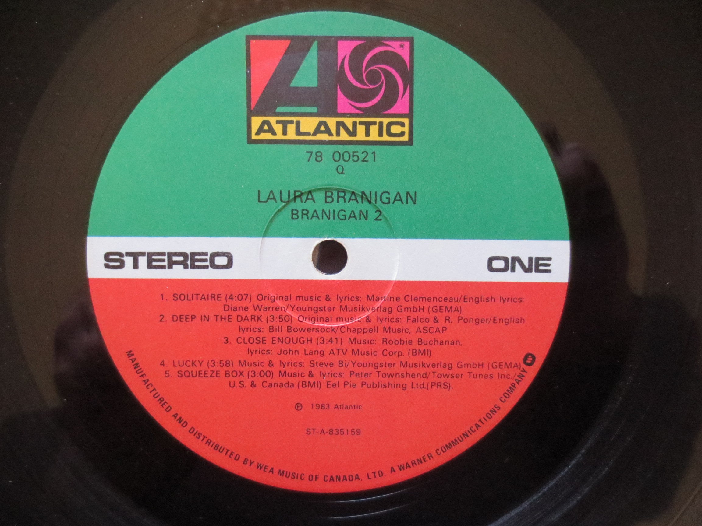 Vintage Records LAURA BRANIGAN Album BRANIGAN 2 Album Laura | Etsy