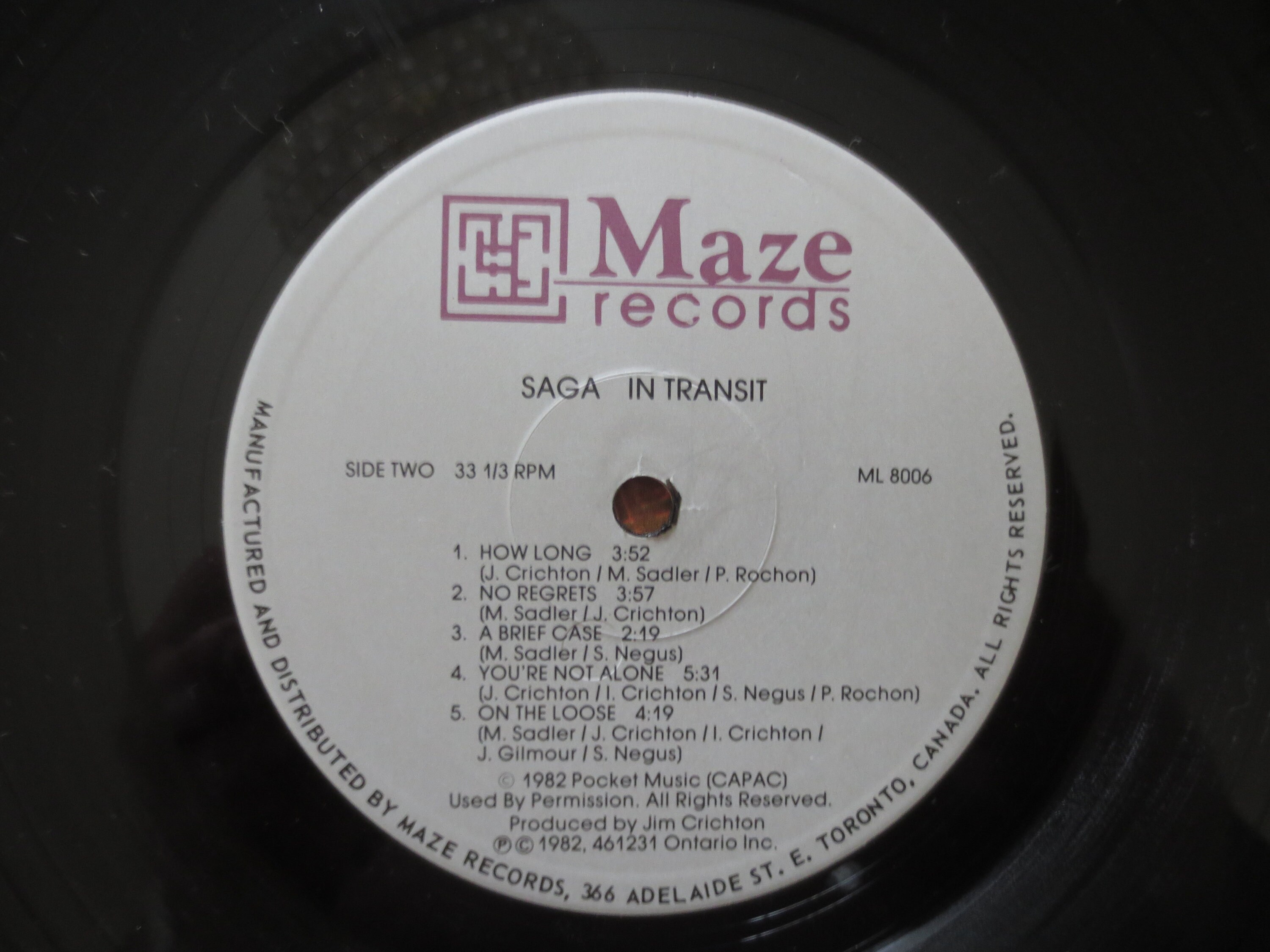 Vintage Records SAGA in Transit SAGA Album SAGA Record | Etsy