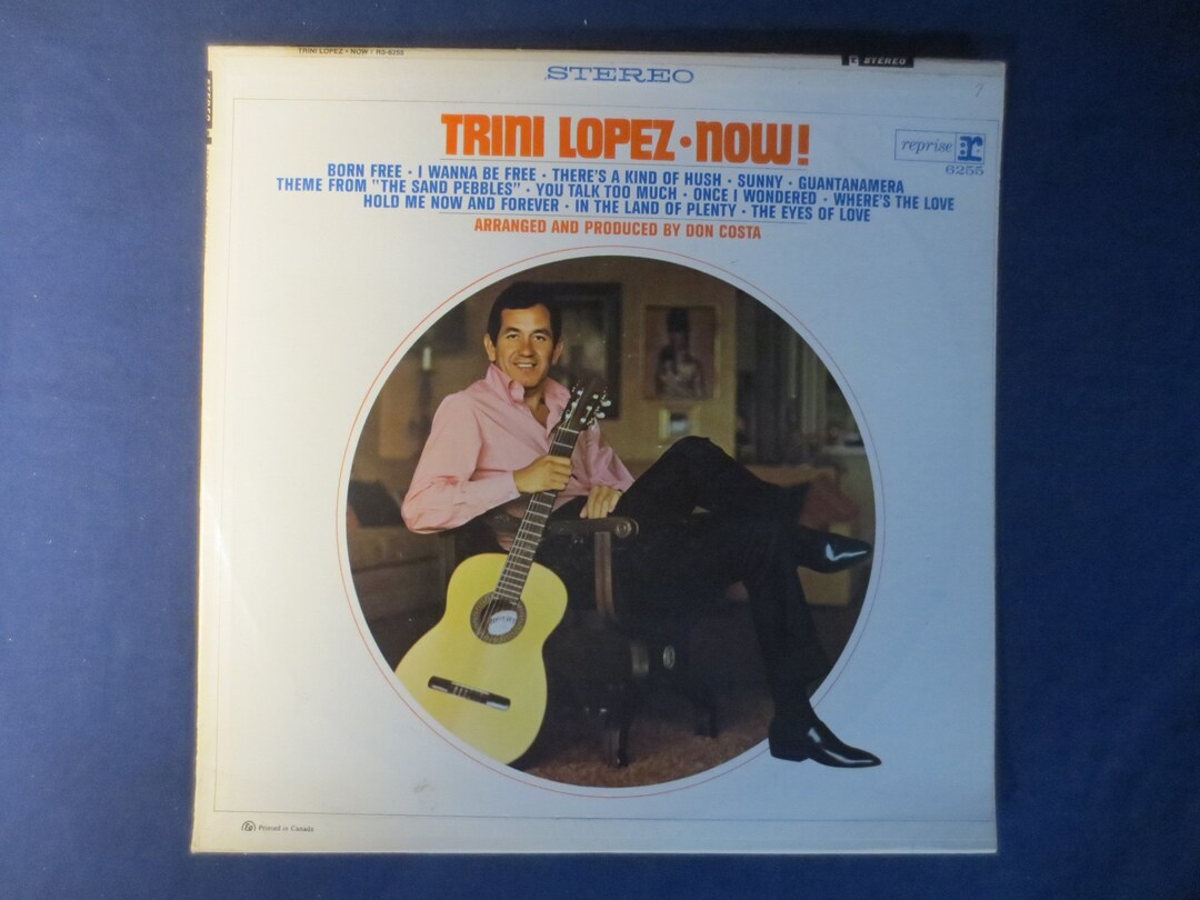 Trini Lopez NOW! Vinyl LP, 1967 Vintage Record - Etsy