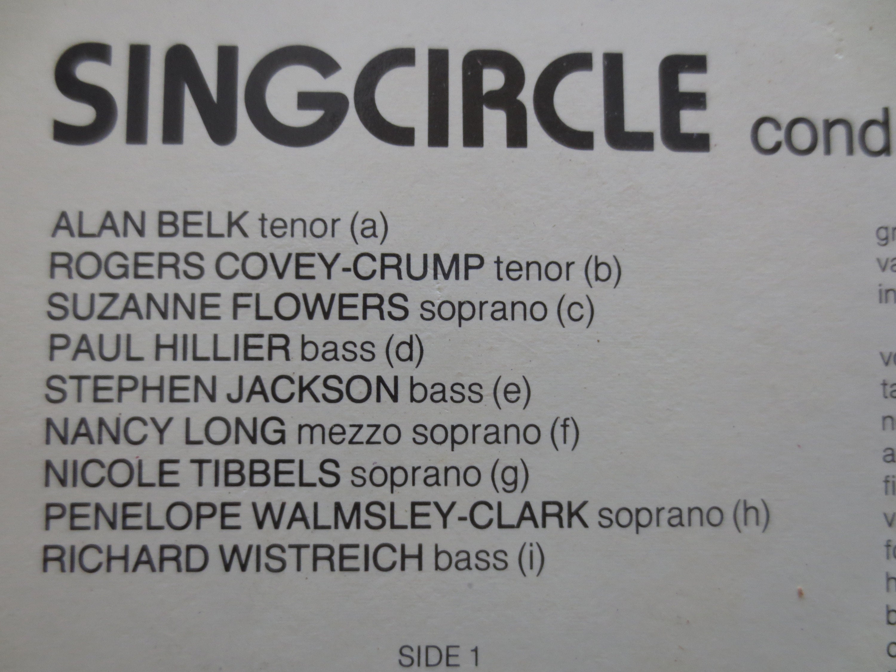 Sing Circle - Mouth Music LP - 1982 Vintage Vocal Album - Etsy
