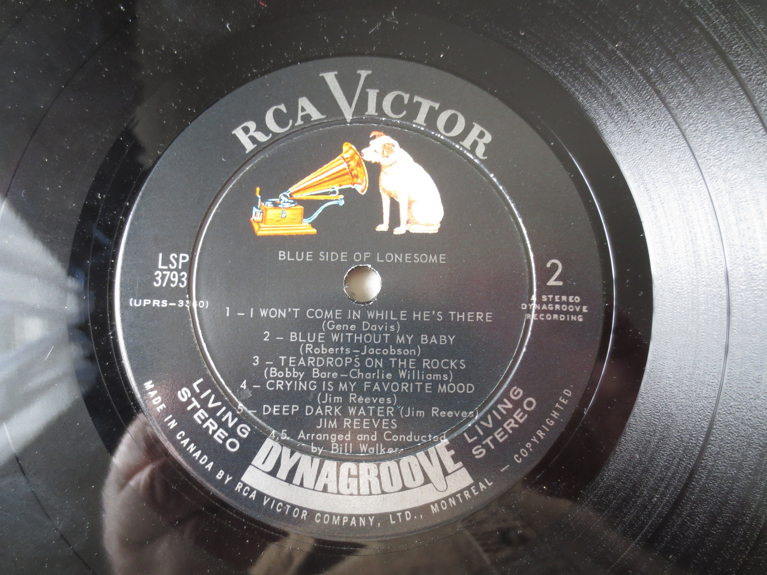 Vintage Records JIM REEVES Blue Side of LONESOME Country | Etsy