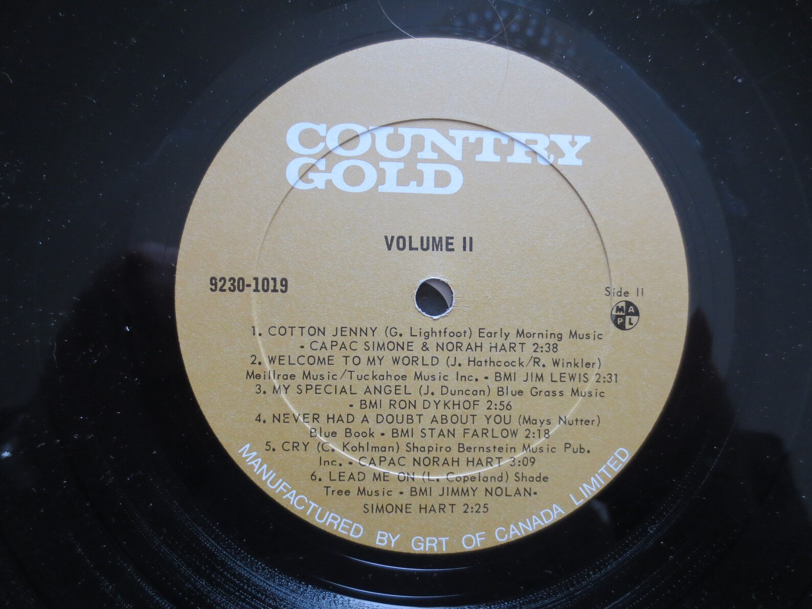Vintage Records COUNTRY GOLD Volume 2 COUNTRY Records - Etsy UK