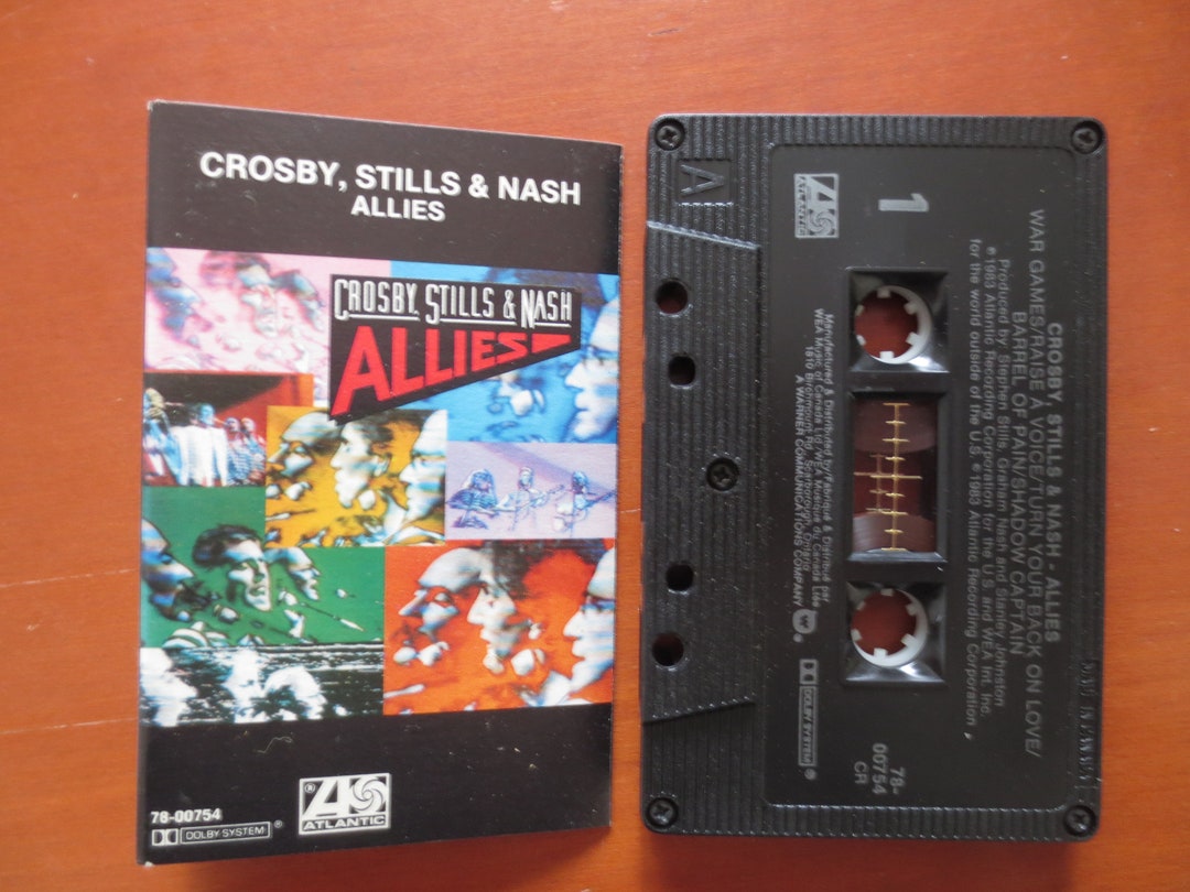 Vintage Crosby, Stills & Nash "allies" Rock Cassette Tape (1983) - Etsy