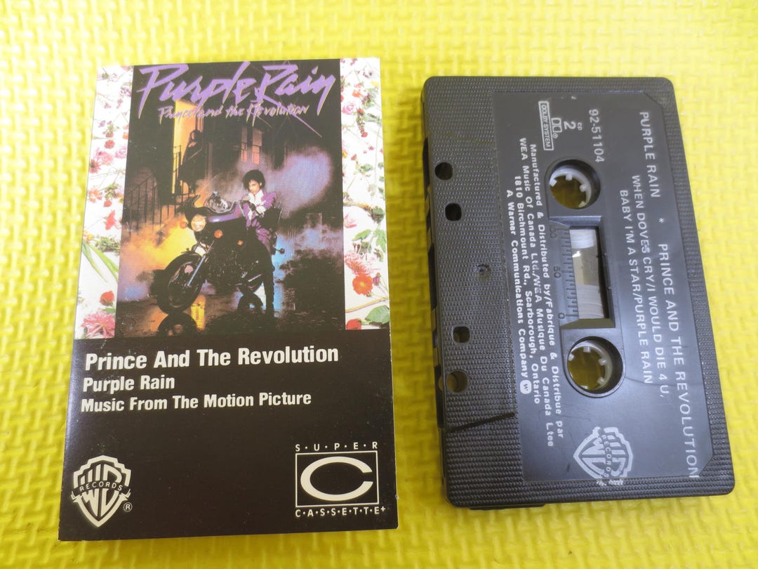 Cassette Tapes, PRINCE, PURPLE RAIN, Prince Tape, Purple Rain Tape ...