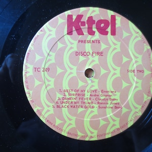 K-tel RECORDS, DISCO FIRE Lp, K-tel Album, K-tel Vinyl, K-tel Lp, Pop ...