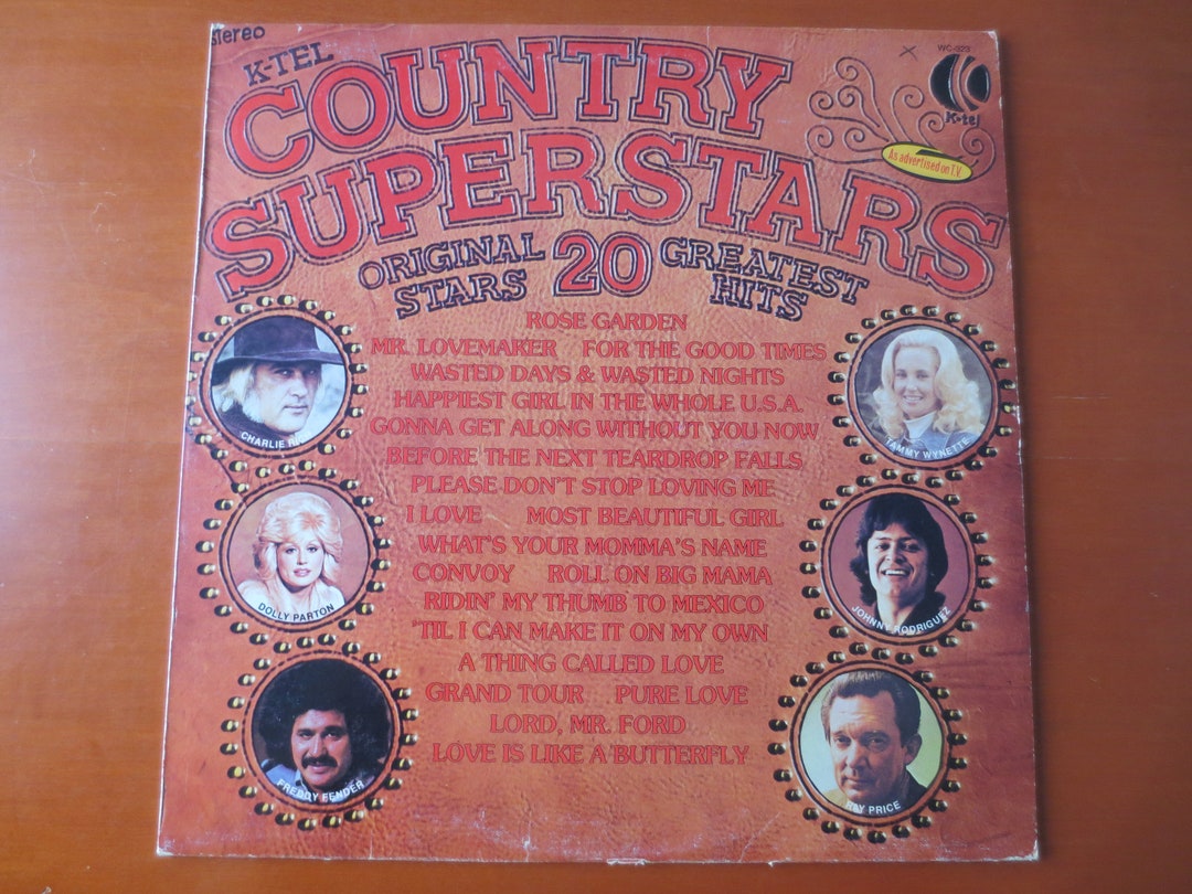 K-tel RECORDS, Country SUPERSTARS, K-tel Album, K-tel Vinyl, K-tel Lp ...