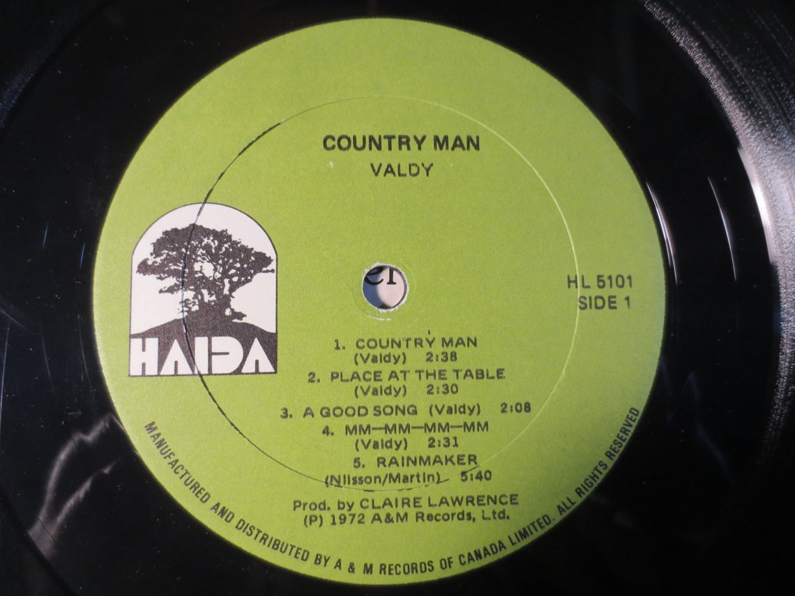 Vintage Records VALDY Records COUNTRY MAN Valdy Albums - Etsy Canada
