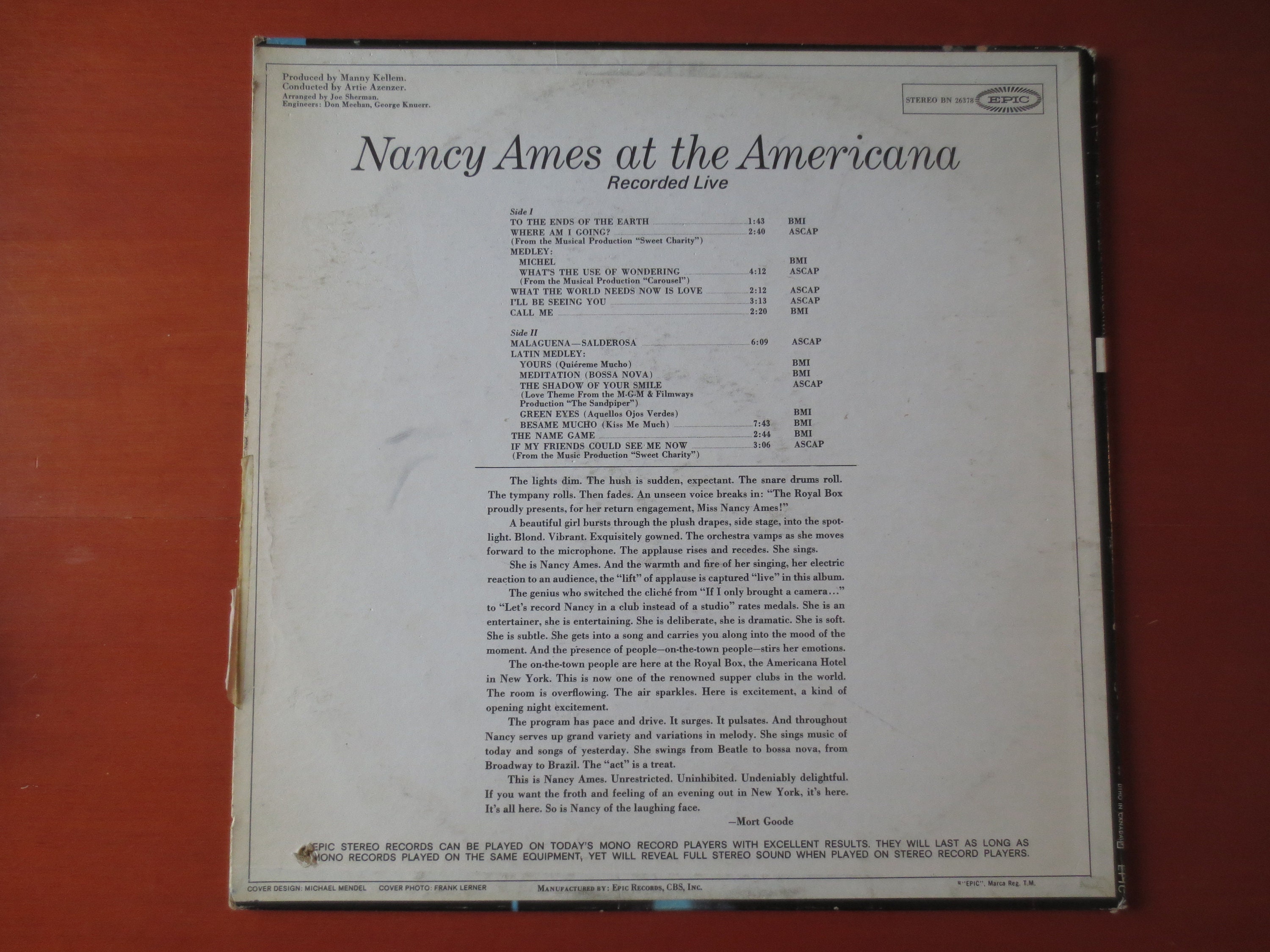 Vintage Records NANCY AMES AMERICANA Nancy Ames Records | Etsy